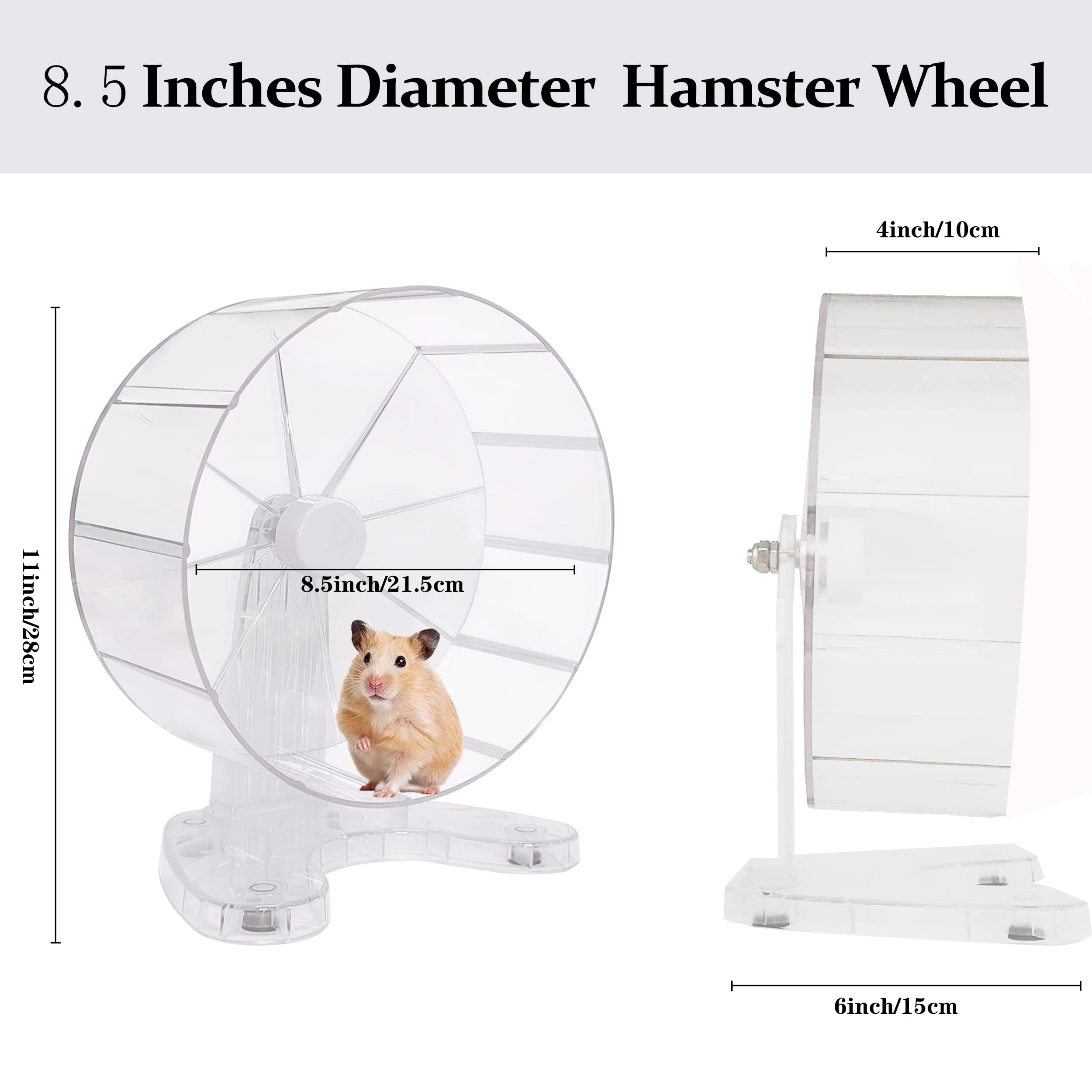Snapklik.com : 8.5" Super Silent Hamster Wheel For Hamster Exercise ...