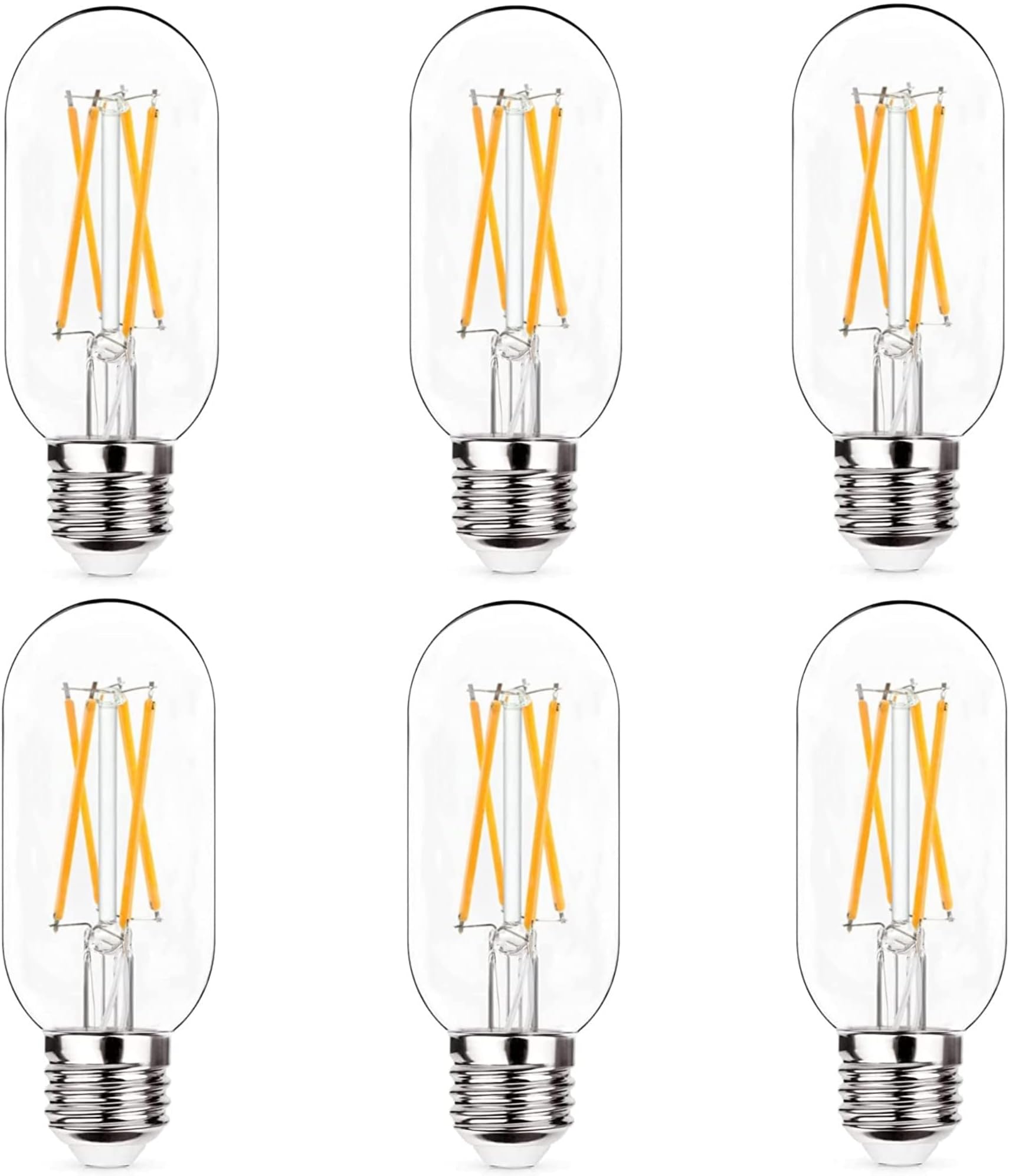 NOTOC Dimmable E26 LED Light Bulb 6W,Equivalent 60W,E26 Tubular Light ...