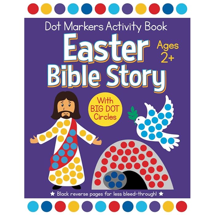 Buy Easter Bible Story Dot Markers Activity Book Ages 2+: Easy Big Dots ...