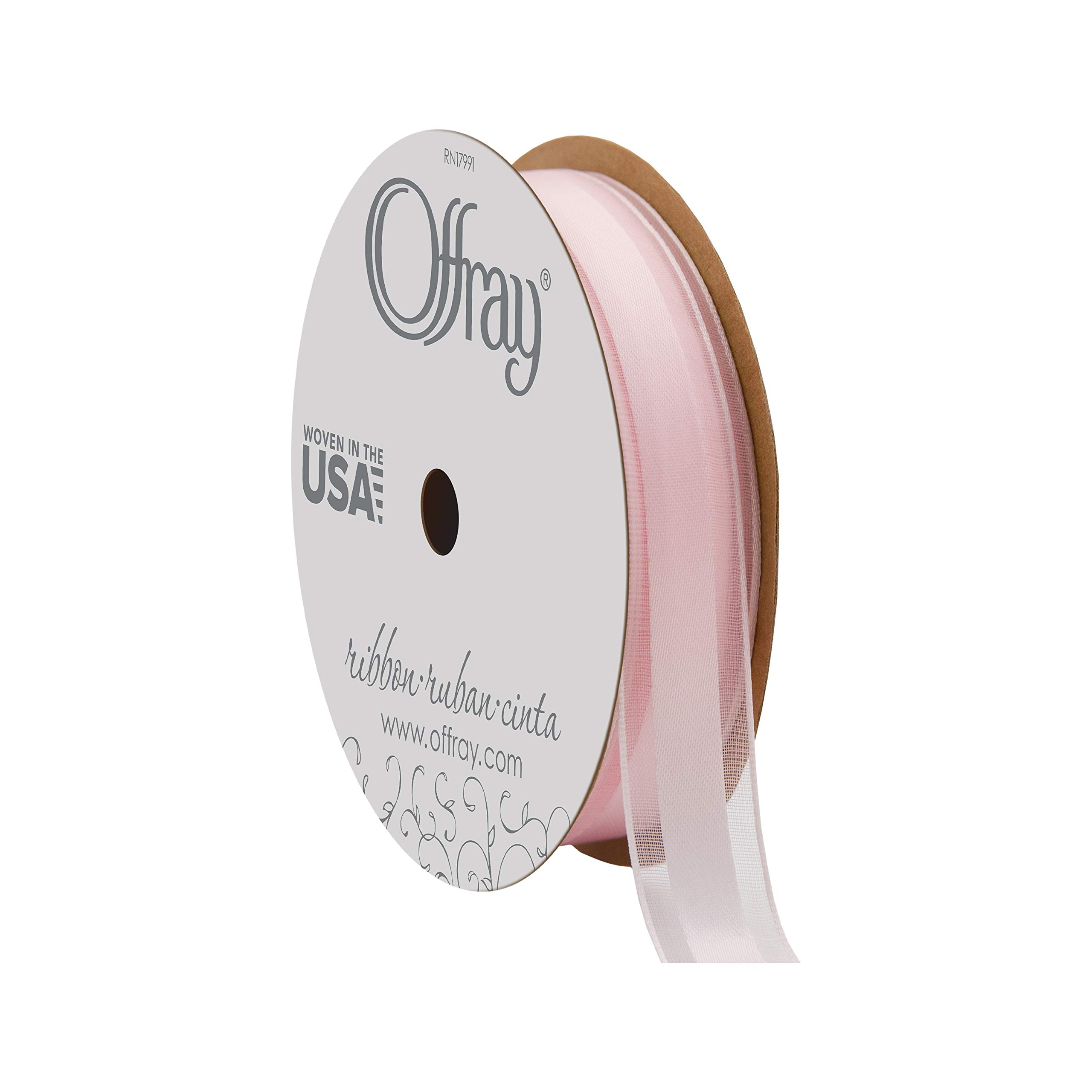 Amazon.com: Offray 5/8" Wide Garbo Craft Ribbon, 3 Yards, Powder Pink
