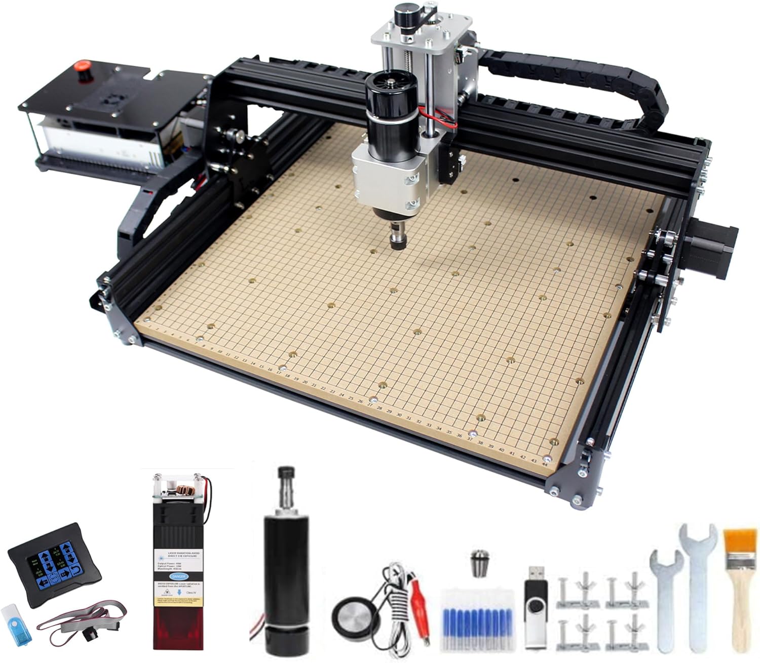 CNCTOPBAOS 3 Axis CNC 4540 2 in 1 CNC Router Engraver Machine,40W ...