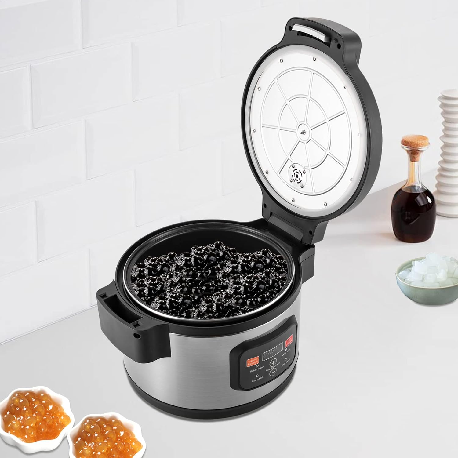 Amazon.com: 3.17gal Boba Cooker Commercial Boba Pot Automatic Pearl Pot ...