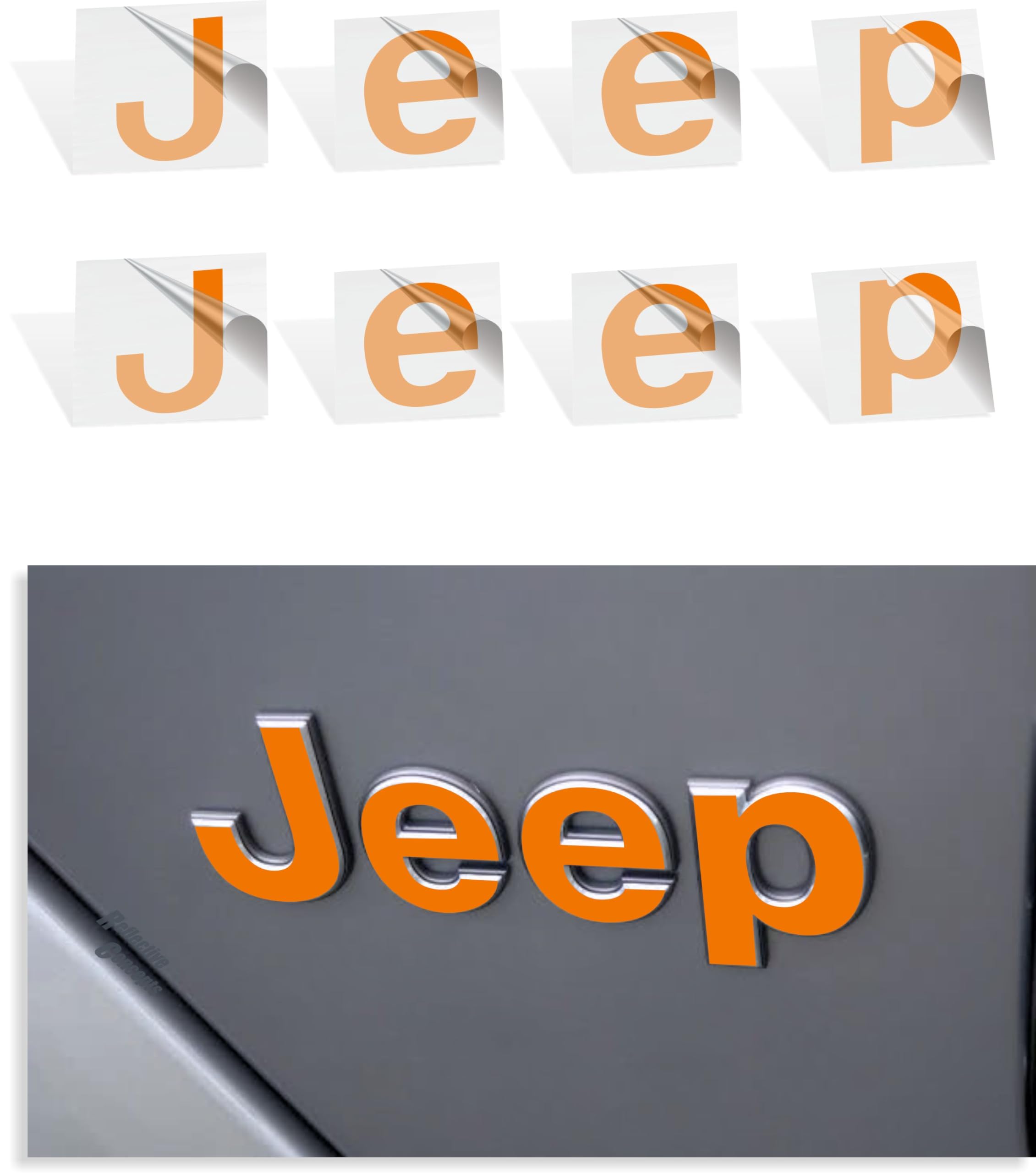 Amazon.com: Reflective Concepts Jeep Fender Emblem Overlay Decal ...
