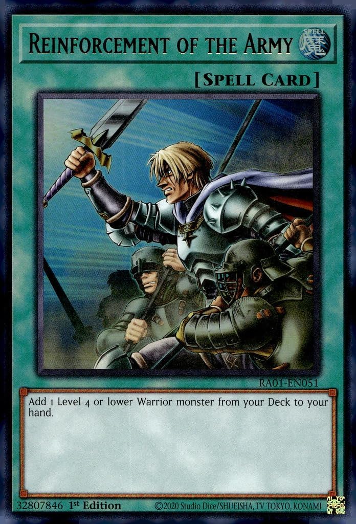 Amazon.com: Reinforcement of The Army (UR) - RA01-EN051 - Ultra Rare ...