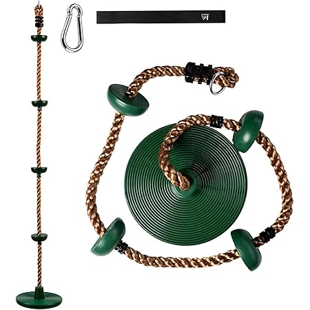 Amazon.com: 2 Pack Climbing Rope Tree Swing with Climbing Rope and ...