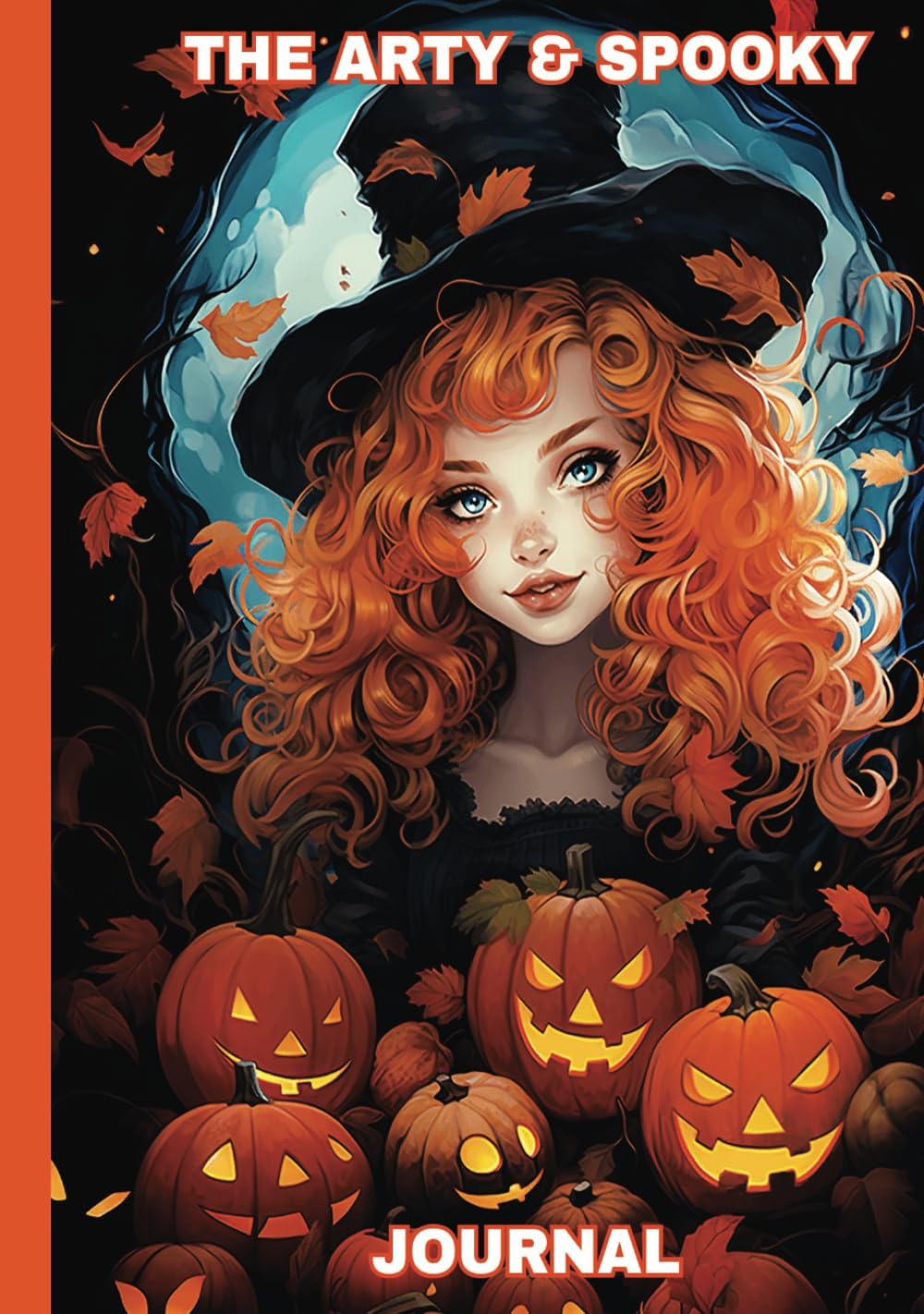 The Arty & Spooky Journal: 75 page College ruled Halloween themed ...