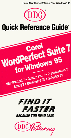 Amazon.com: Corel Wordperfect Suite 7 for Windows 95: Quick Reference ...