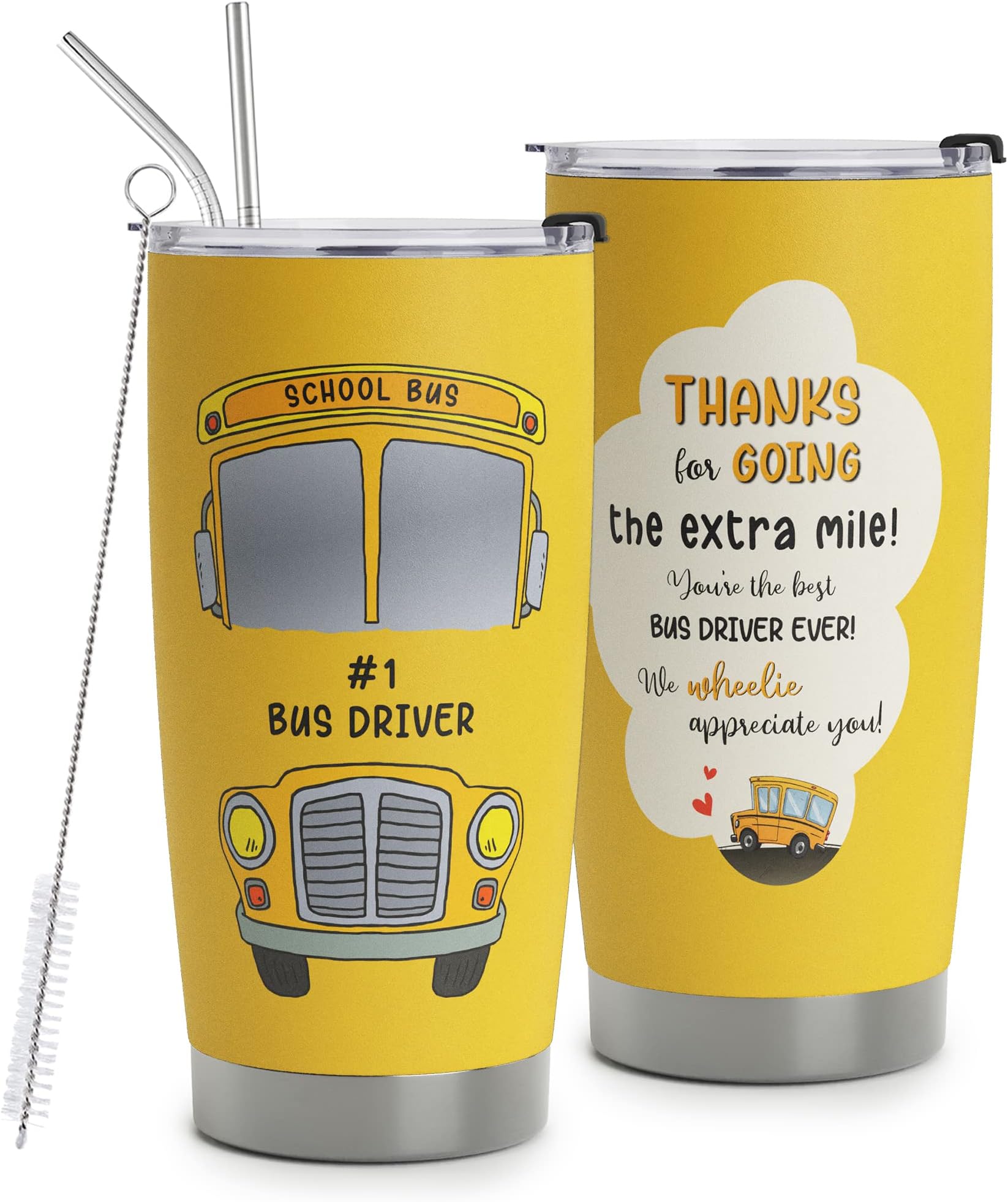 Amazon.com | Geetery 3 Pcs School Bus Driver Graduation Appreciation ...