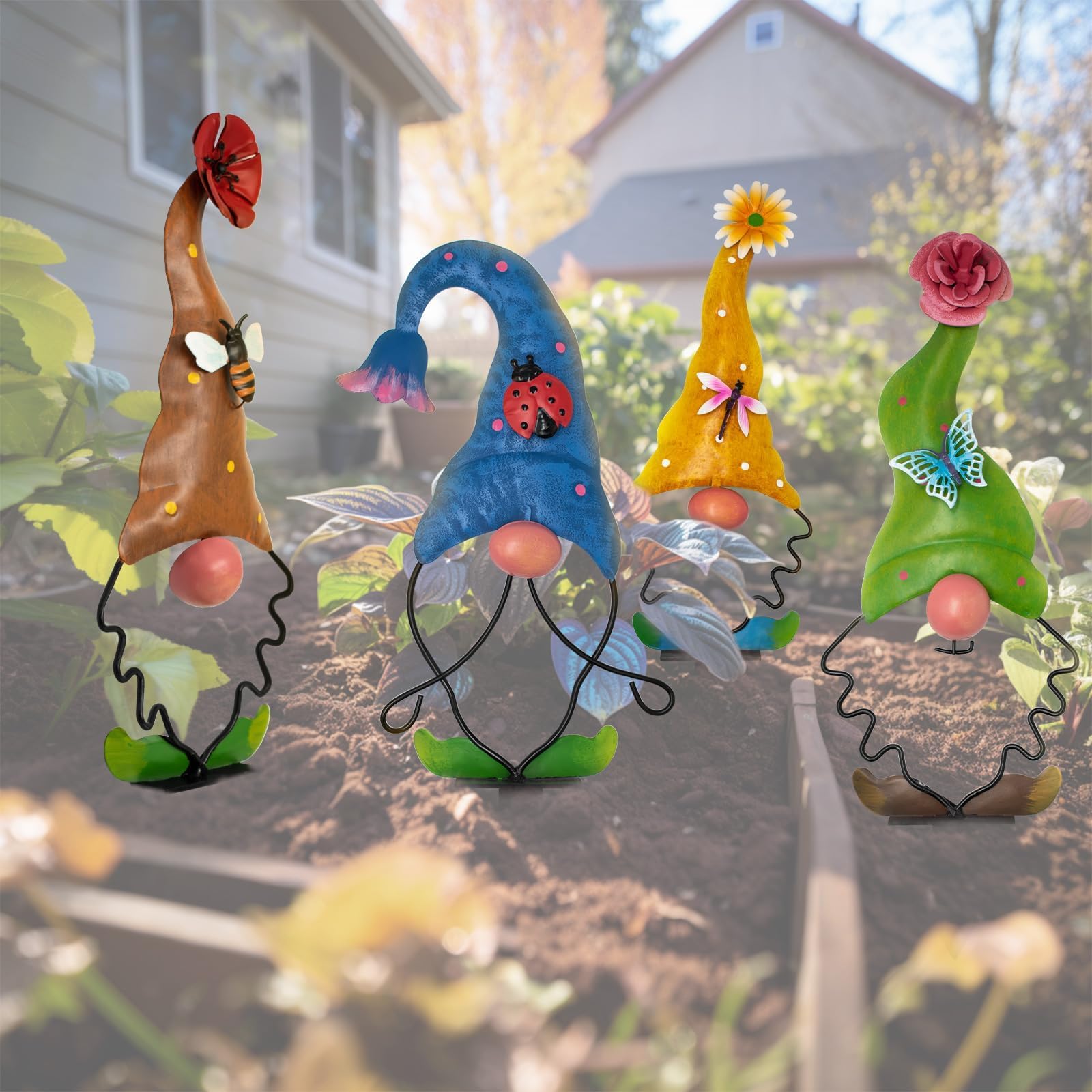 Amazon.com: ATDAWN Spring Gnome Decorations, 3 Pack Spring Garden ...