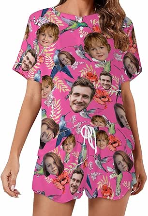 Amazon.com: COLORSFORU Custom Pajamas Personalized Sleepwear Sleeve ...