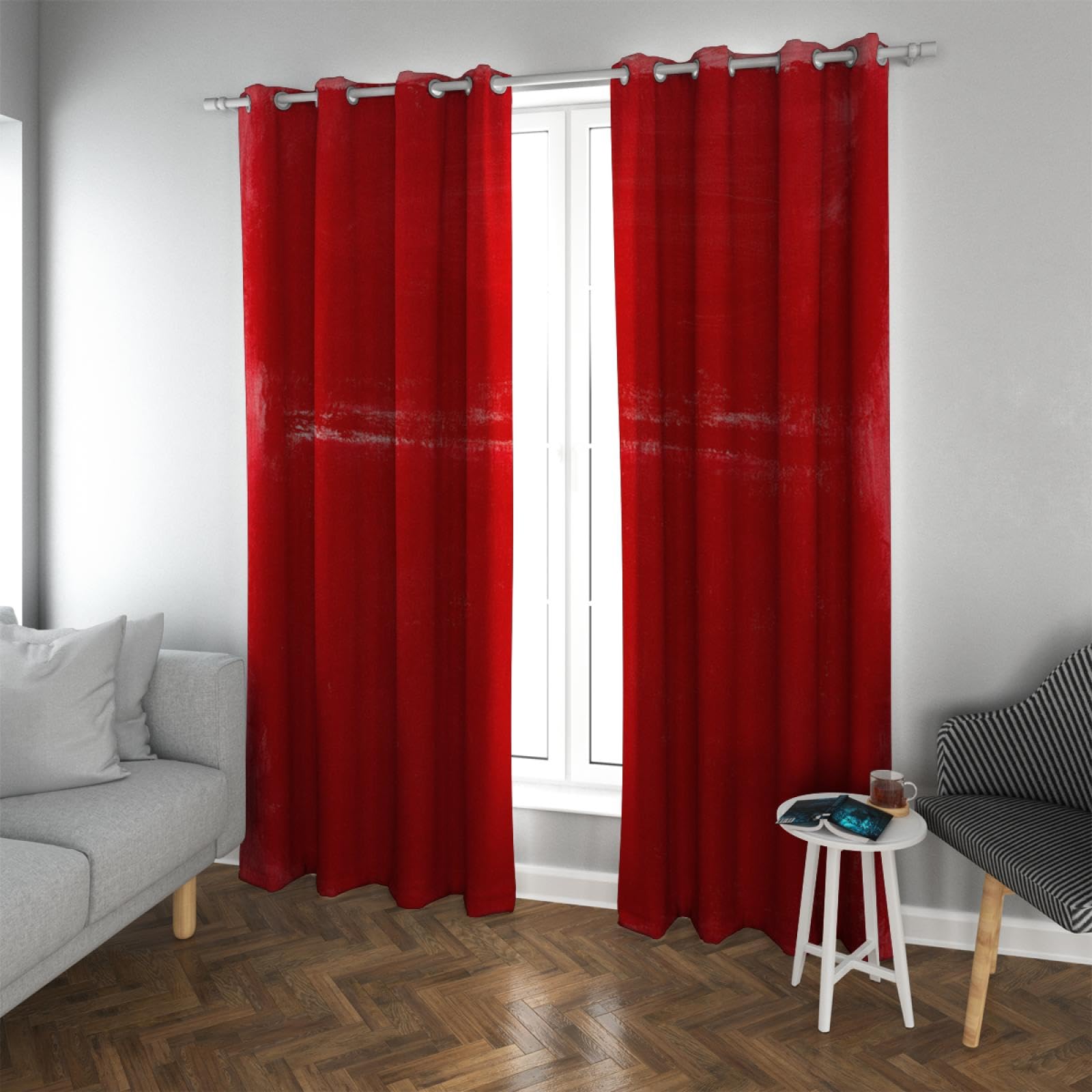 Cortinas De Pieles Rojas Amazon.com: Cortina Tipo Telón De Fondo Rojo