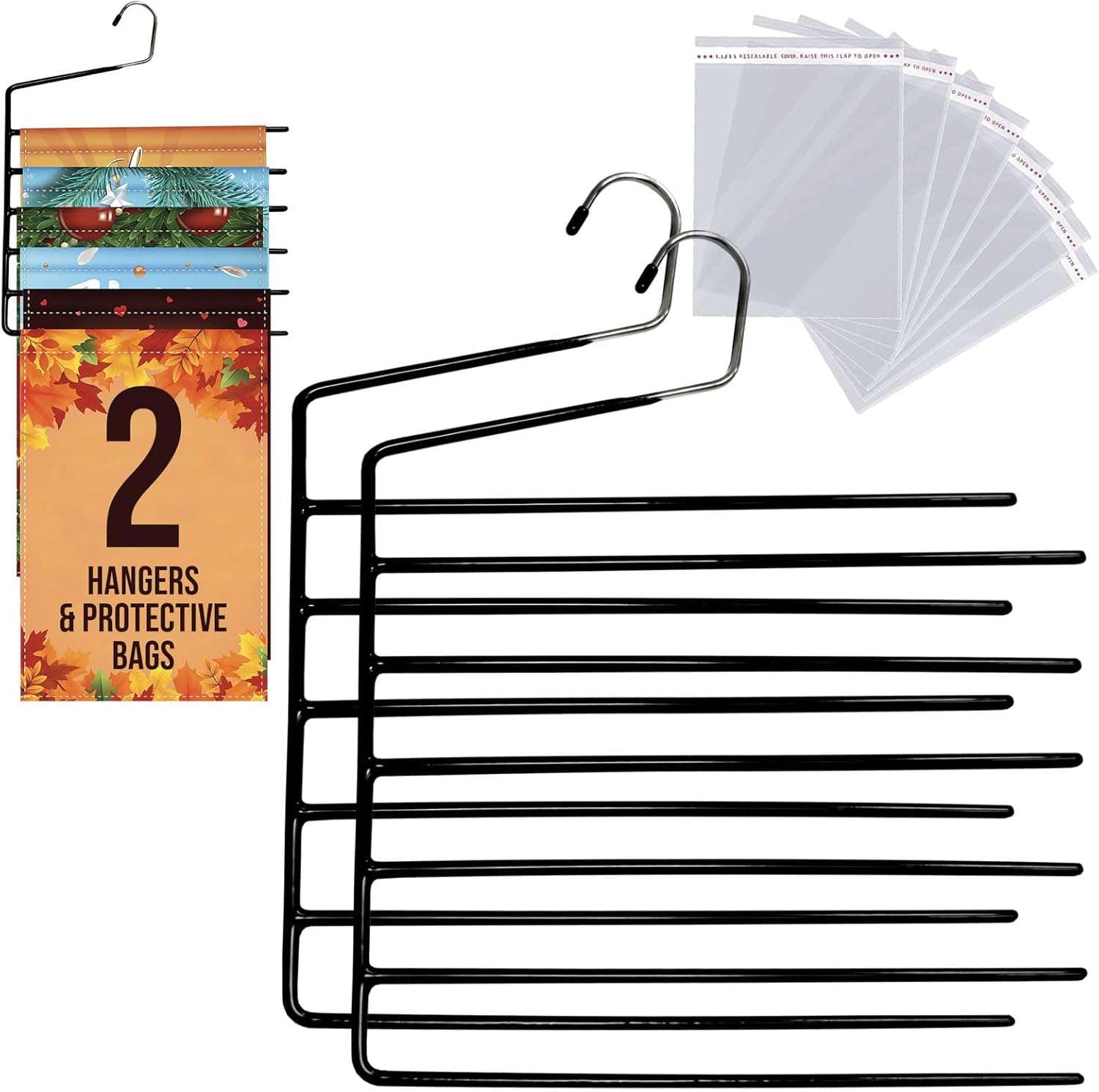 Amazon.com: Garden Flags Hangers 2Pack with 15 Cellophane Bags, Garden ...