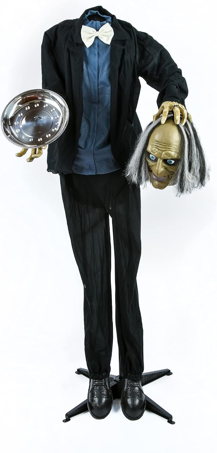 Amazon.com: National Tree Company Pre Lit Animated Headless Man, Black ...