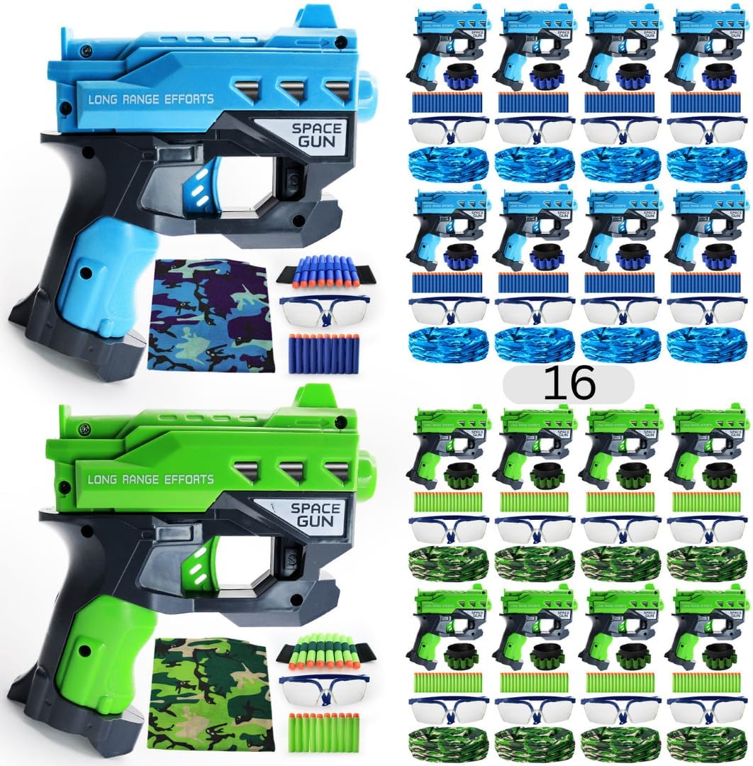 Amazon.com: Wishery Accessories for Nerf Party Supplies - 16 Sets. Nerf ...