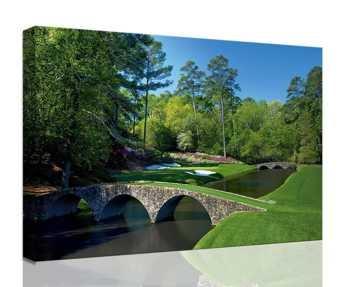 chenchenArt Augusta National Golf Course Wall Art - Augusta Golf Course ...