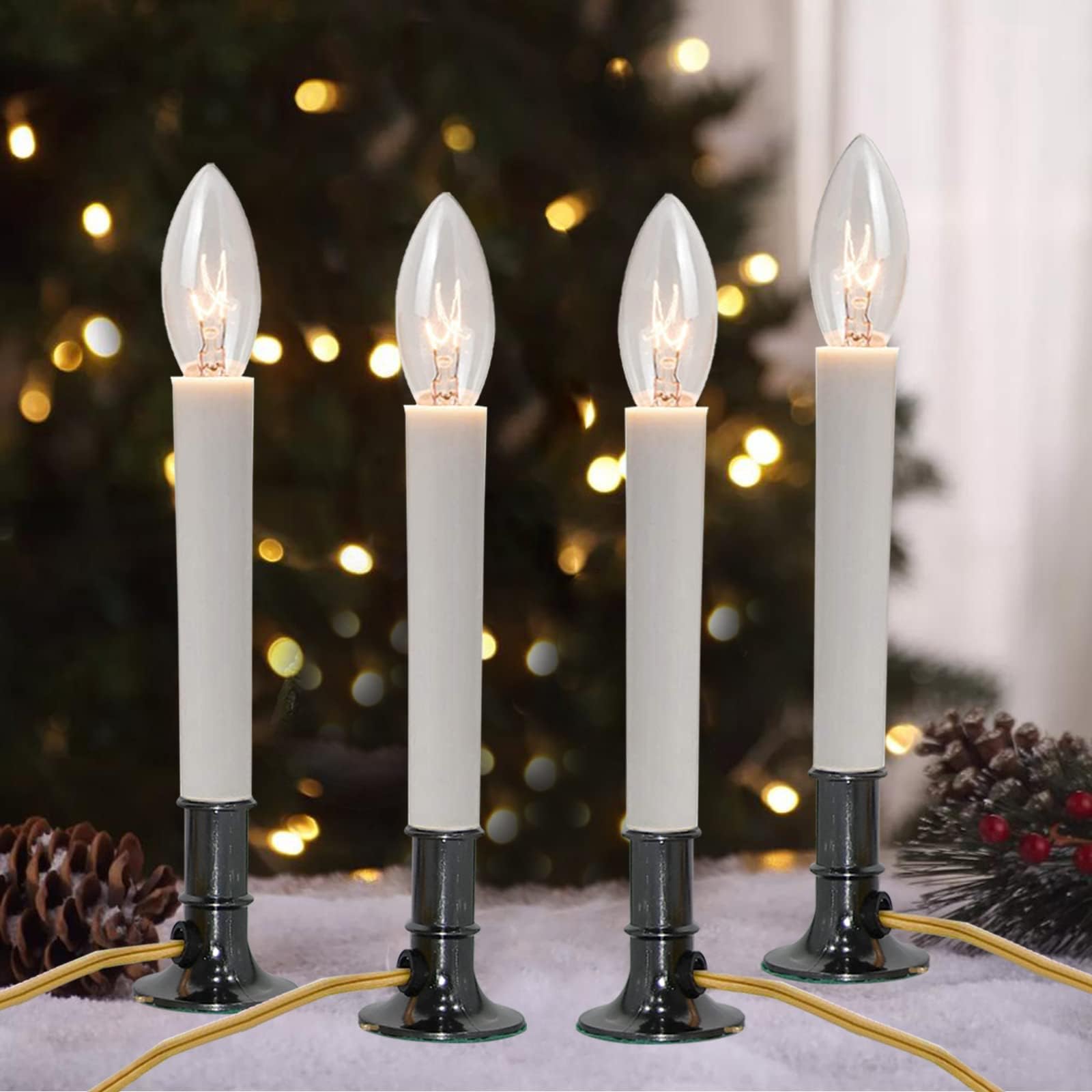 Amazon.com: Creative Hobbies® Electric Window Candle Lamp with Brass ...