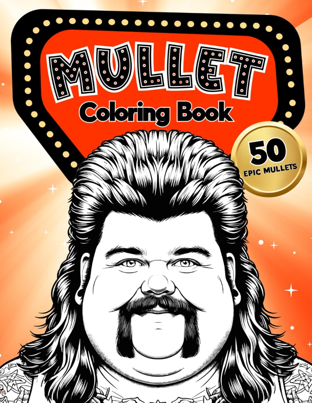 Amazon.com: Mullet Coloring Book: 50 Epic Mullets For Your Artistic ...