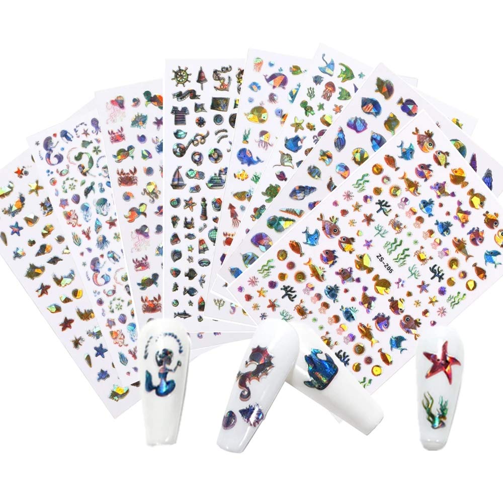 Tropical Fish Nail Art