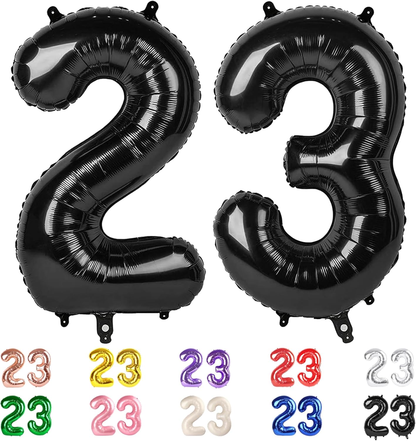 Amazon.com: 23 Balloon Numbers, 23rd Birthday Decorations for Women Men ...