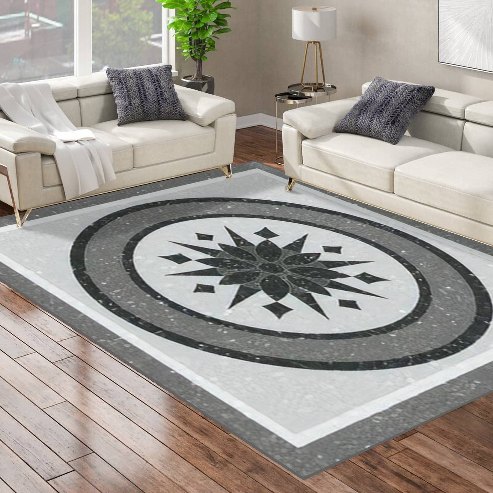 Modern Living Room Floor Tiles Texture