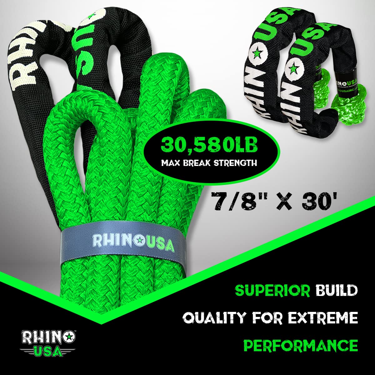 Snapklik.com : Rhino USA Kinetic Rope Recovery Kit