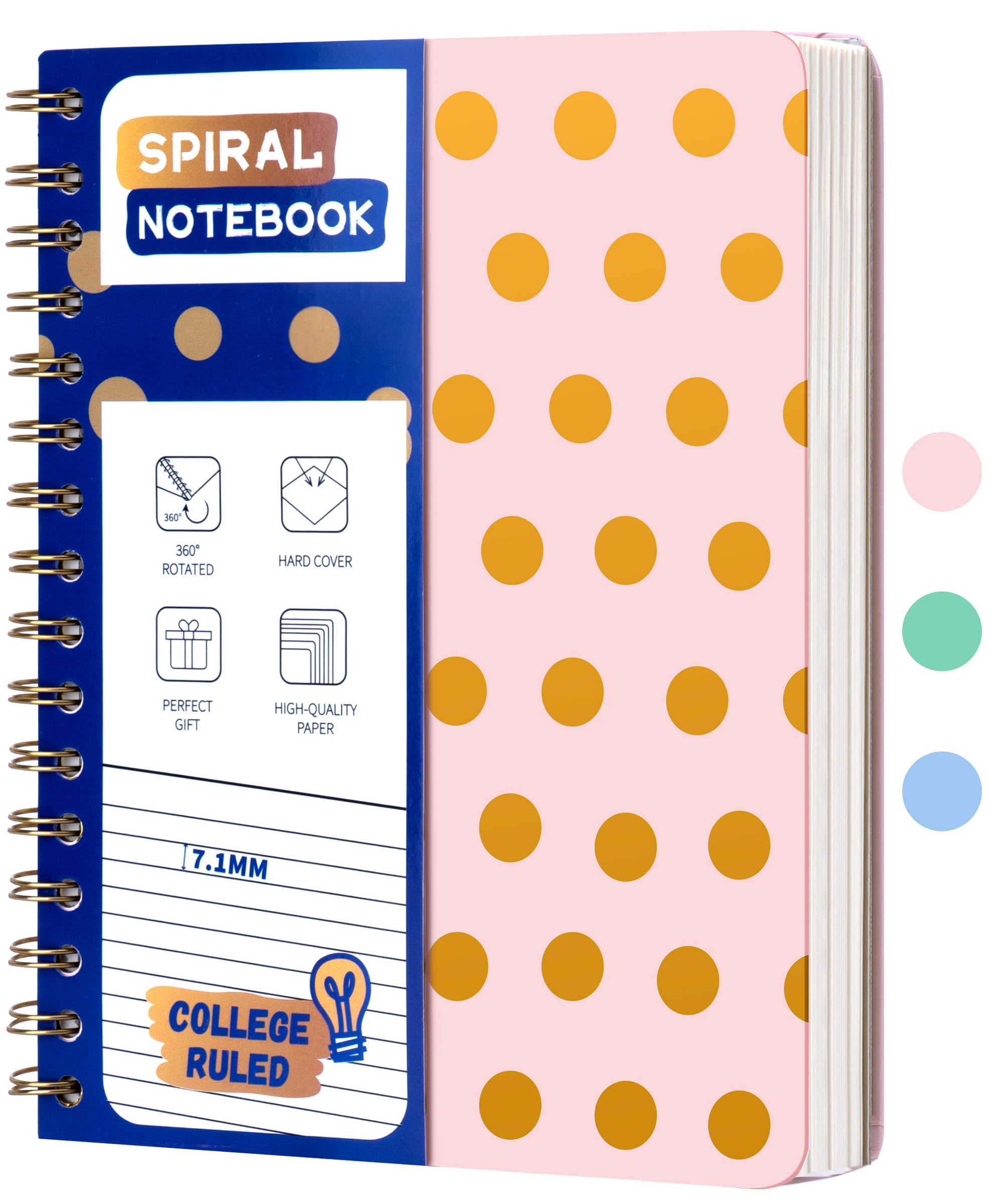 Amazon.com : FLYING EAGLE Hardcover Spiral Notebook College Ruled 6.3 ...