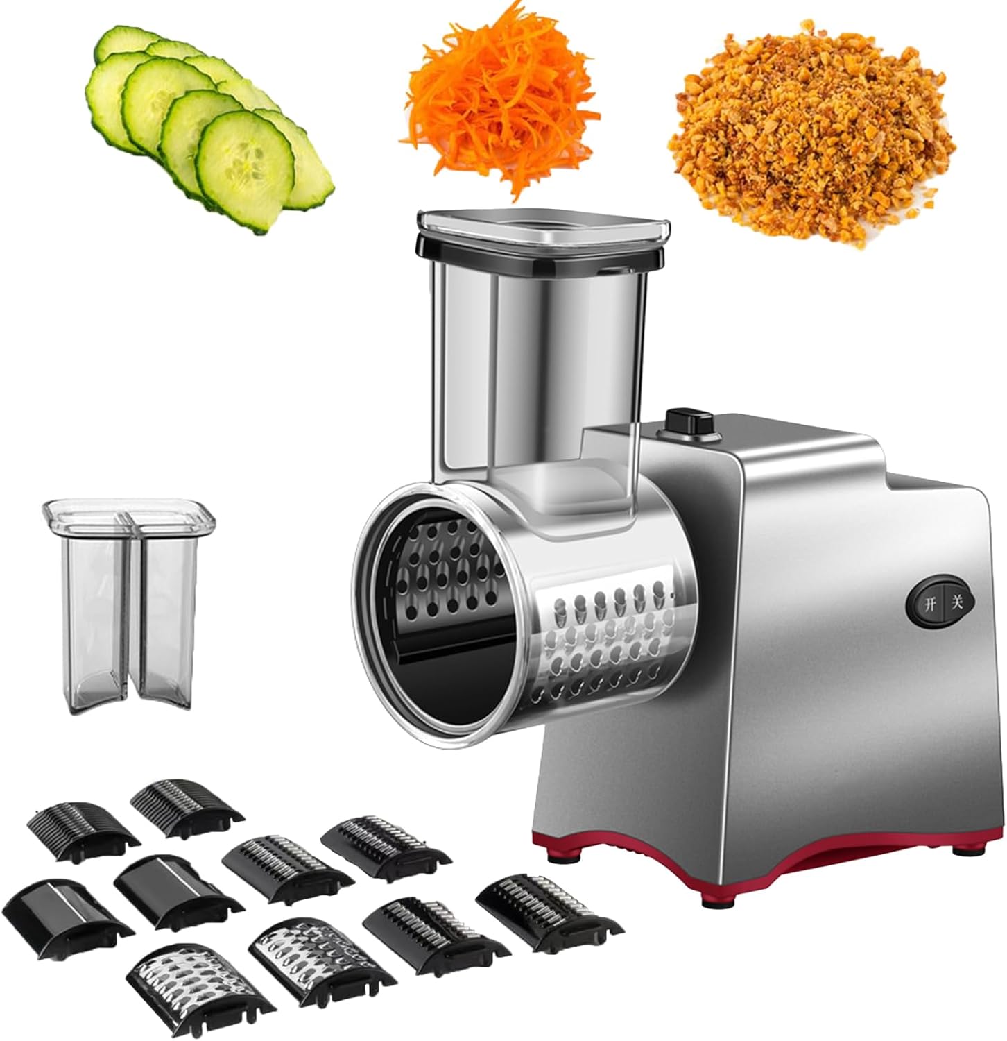 Electric Cheese Grater, 500w Professional Electric Slicer Shredder ...