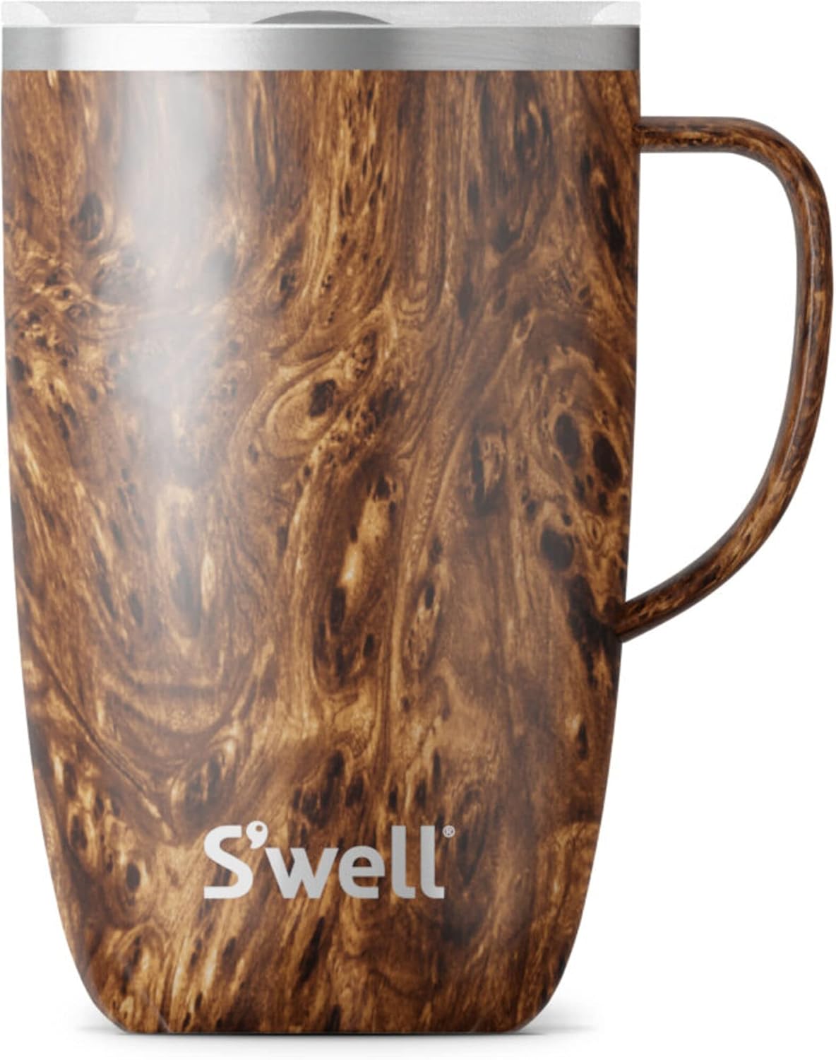 S'well - Stainless Steel Mug w/Handle (16 Fl Oz, Teakwood) : Amazon.ca ...