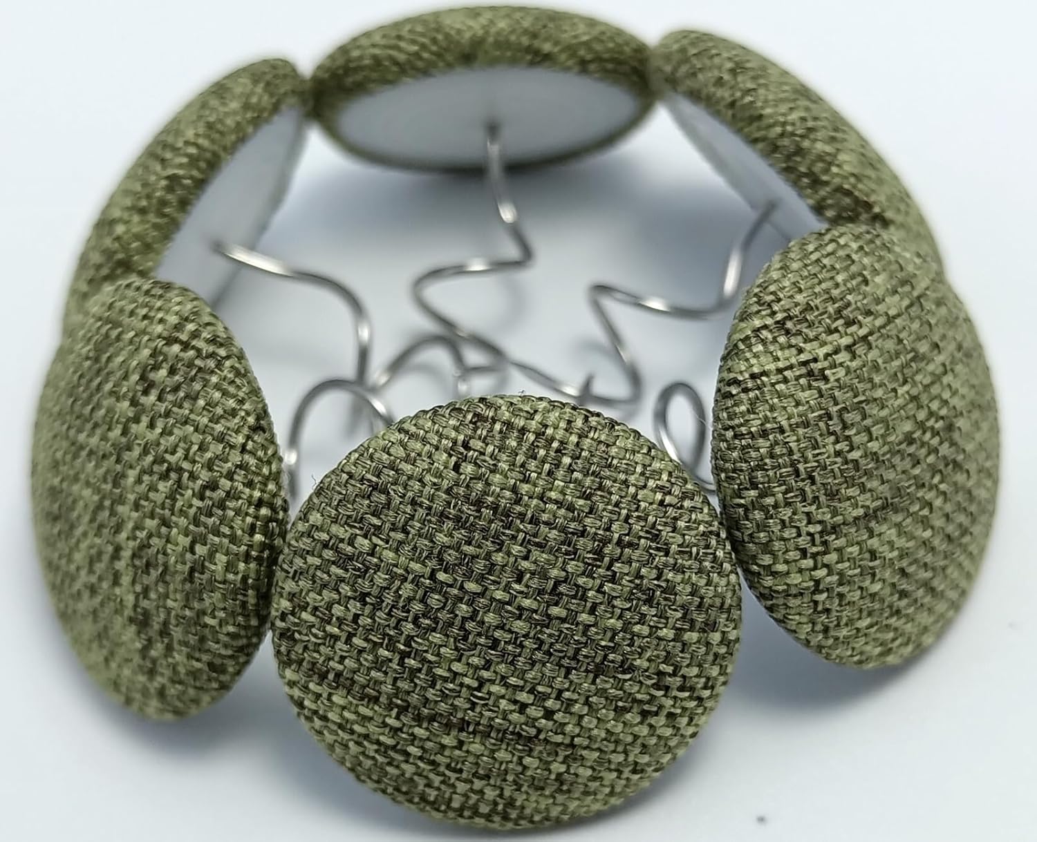 Amazon.com - 12 Colors Fabric Covered Button Twist Pins Dust Ruffle ...