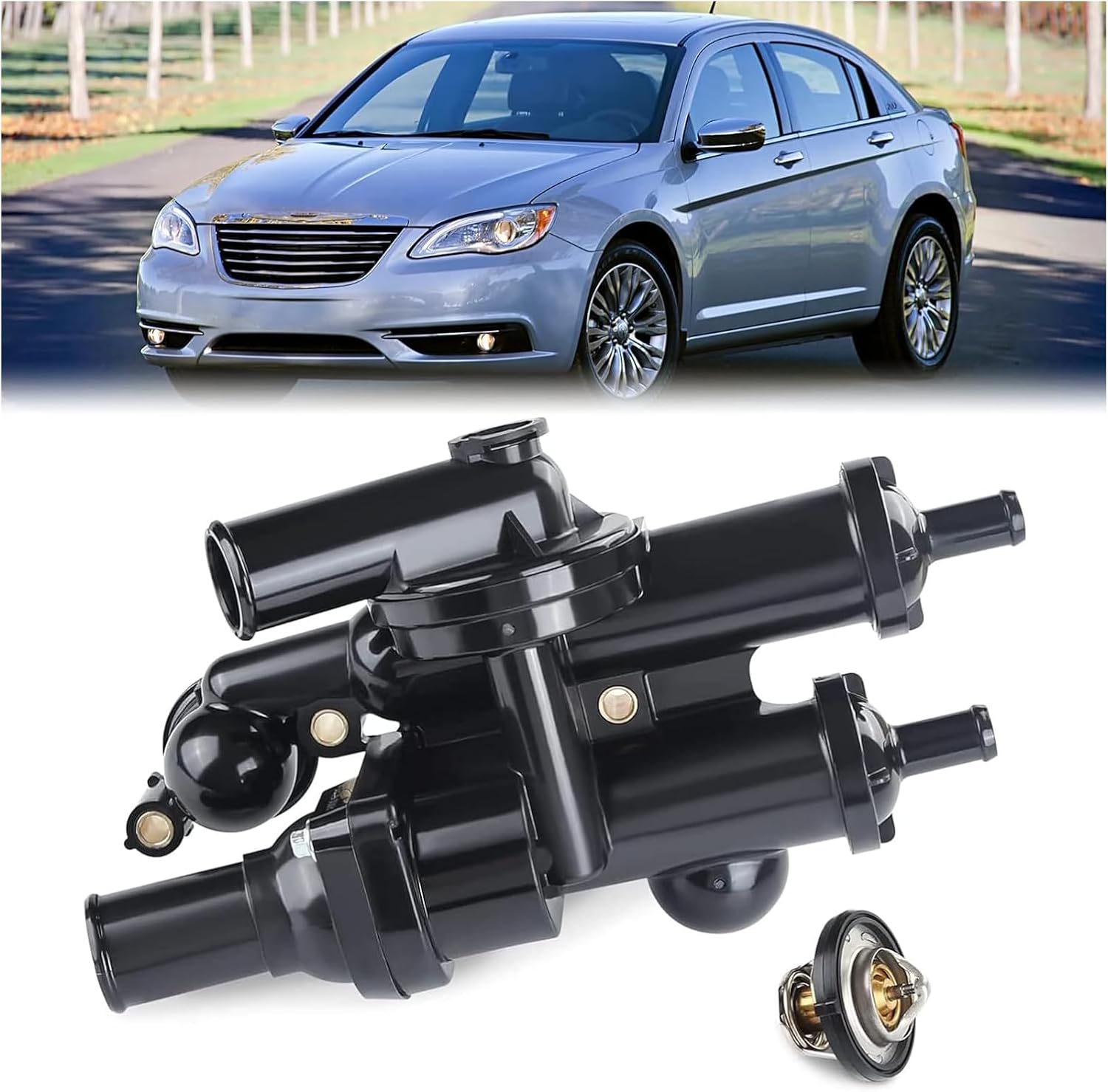 Maureen Thermostat Housing Assembly 902-319 Fit for Chrysler 200 ...