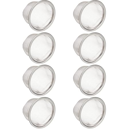 Amazon.com: Luxshiny Teapot 8Pcs Teapot Tea Strainer Insert Stainless ...