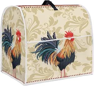 Amazon.com: Dreaweet Rooster Pattern Kitchen Aid Mixer Cover for Stand ...