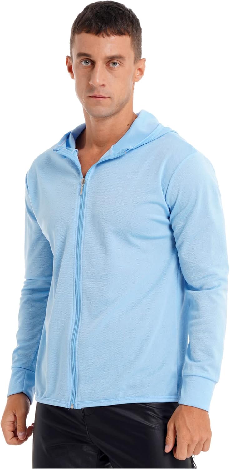 Kaerm Men's UPF 50+ Sun Protection Hoodie Shirt Long Sleeve SPF Fishing ...