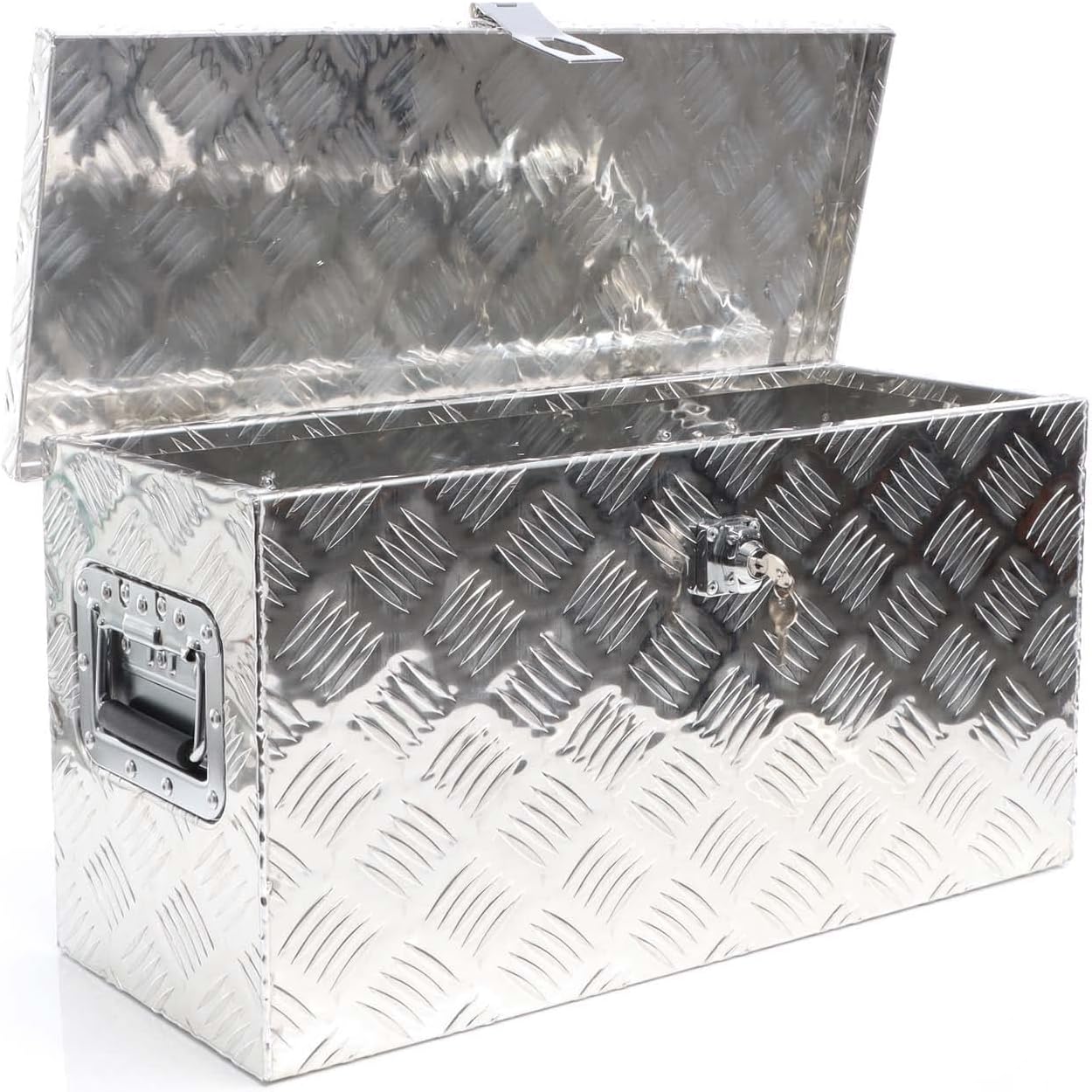 XPOtool Aluminium Box with Lid Lip 60x25x30cm Truck Lorry Box Drawbar ...