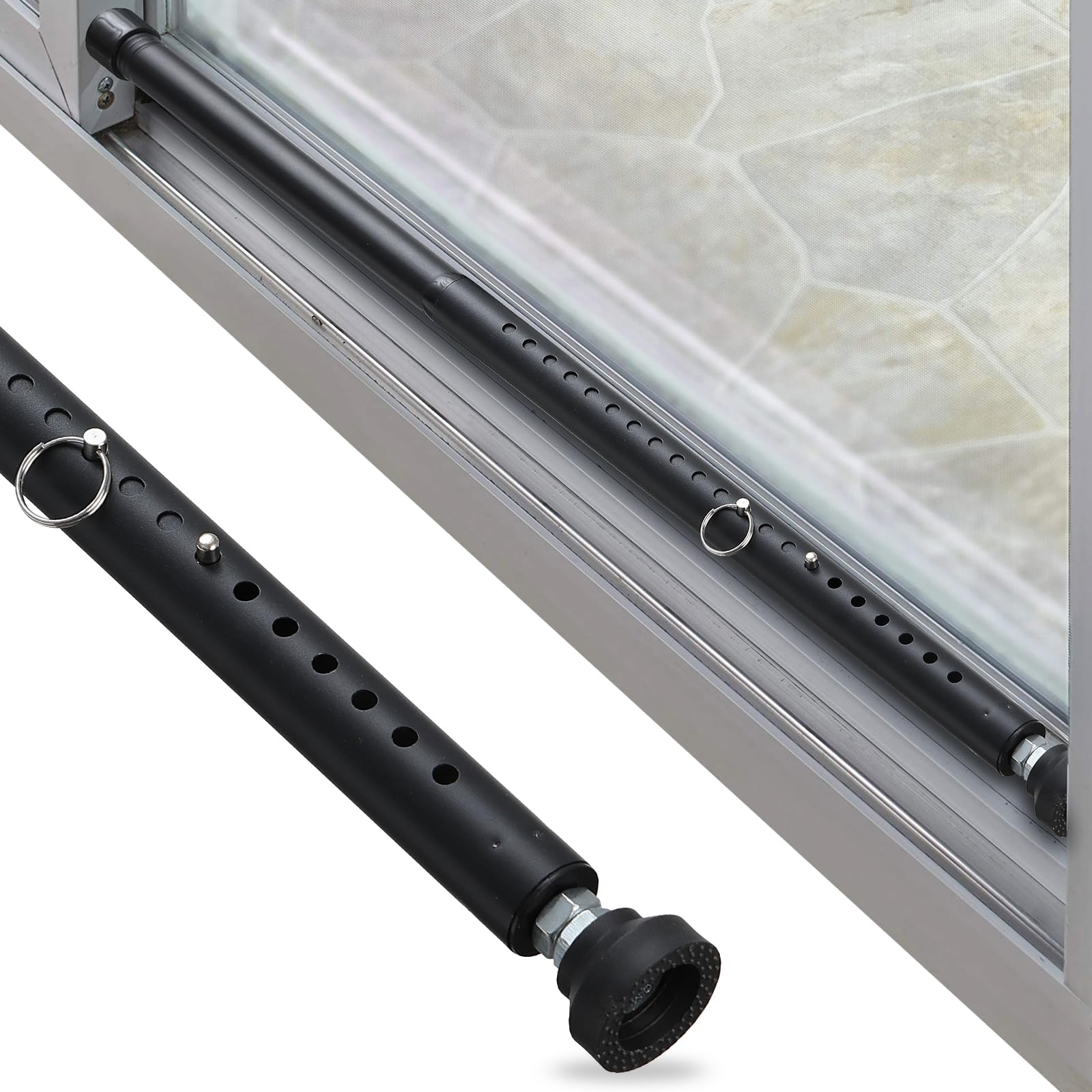 Amazon.com: Sliding Door Security Bar, 16 to 51 Inch Adjustable Sliding ...