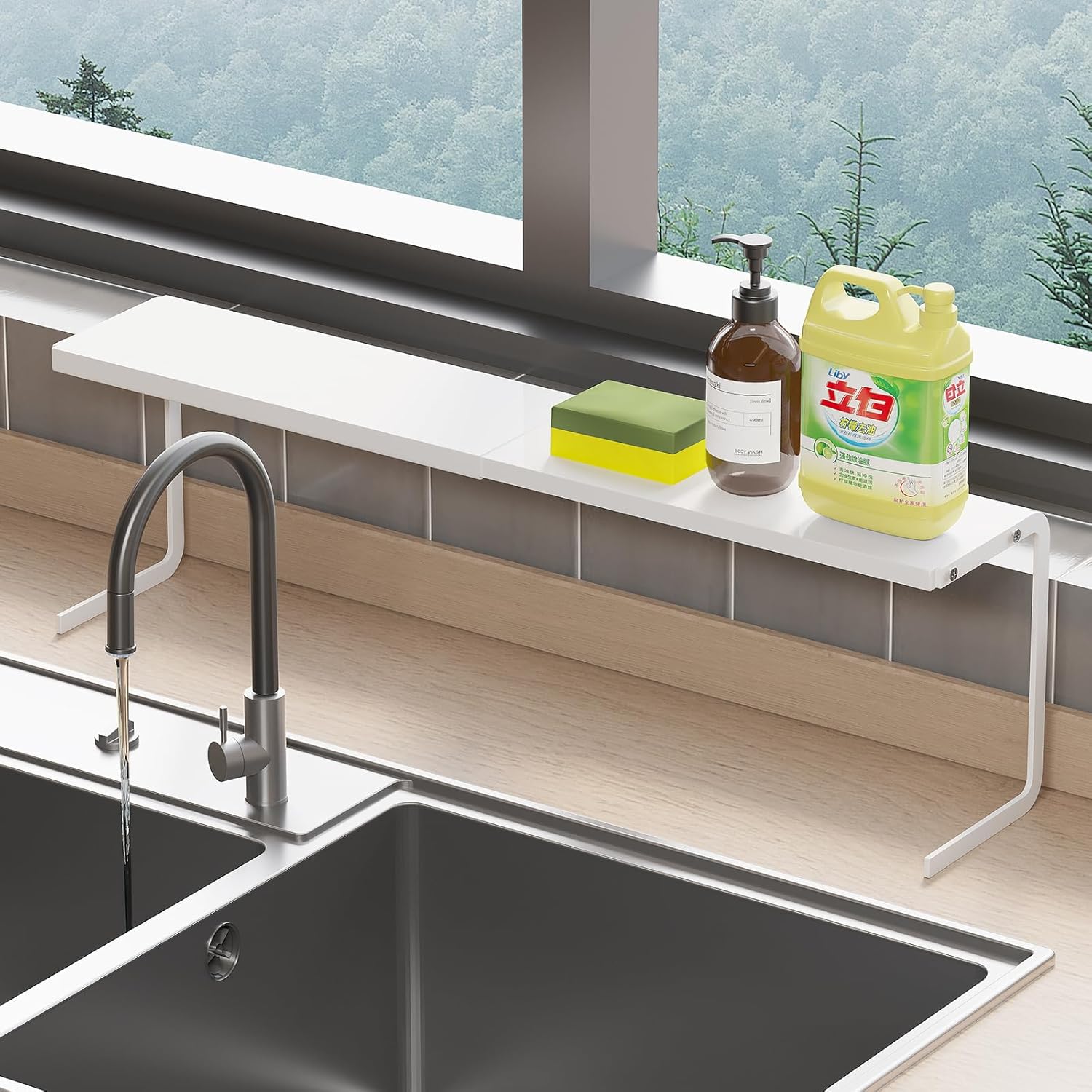 Amazon.com: WOCHUANGSI 1pc Small Narrow Shelf for Windowsill Kitchen ...