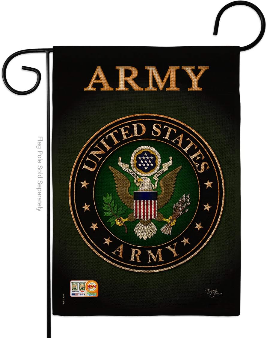 Amazon.com : Army Burlap Garden Flag Armed Forces Rangers United State ...