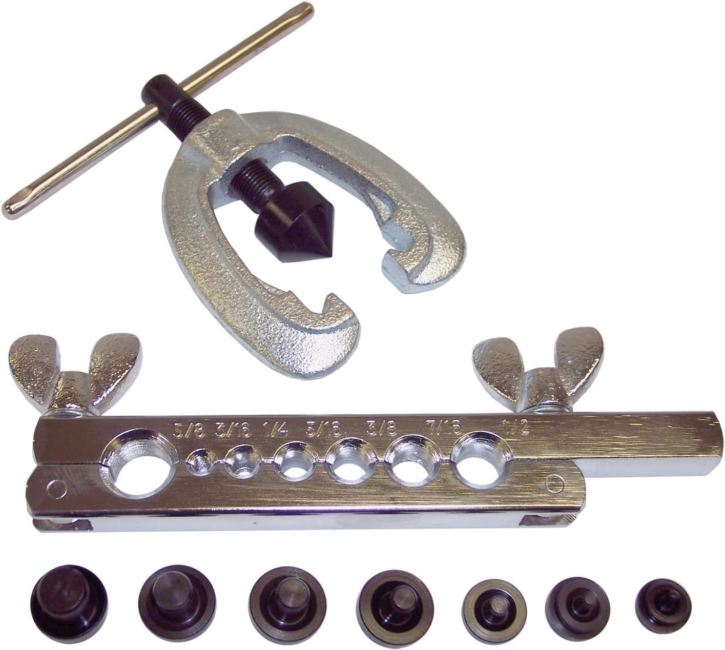 K Tool International KTI-70060 Double Flaring Tool Kit, Brake Flaring ...