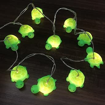 Amazon.com: 10ft 20 LEDs Sea Turtle String Lights Powered by USB Plug ...