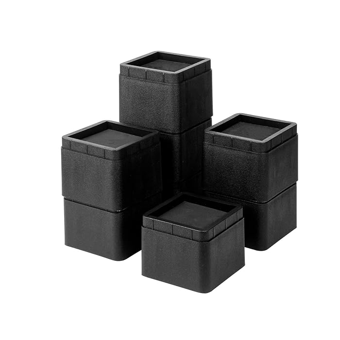 Buy BTSD-home Stackable Bed and Furniture Risers 3 Inch Heavy Duty Bed ...