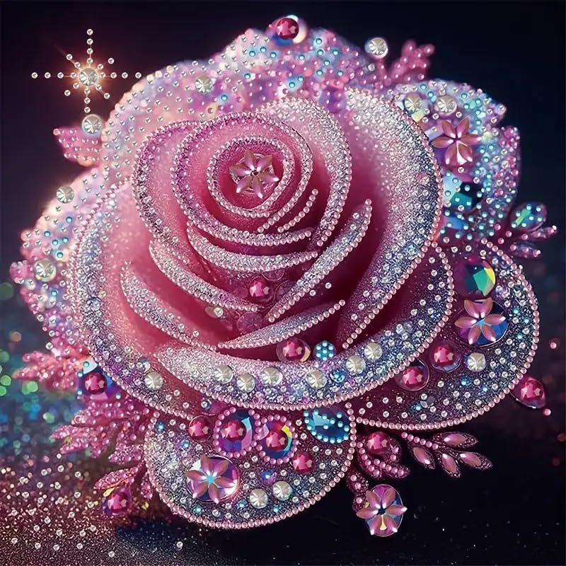Amazon.com: Rose Special Shape Diamond Painting Kits for Beginner ...