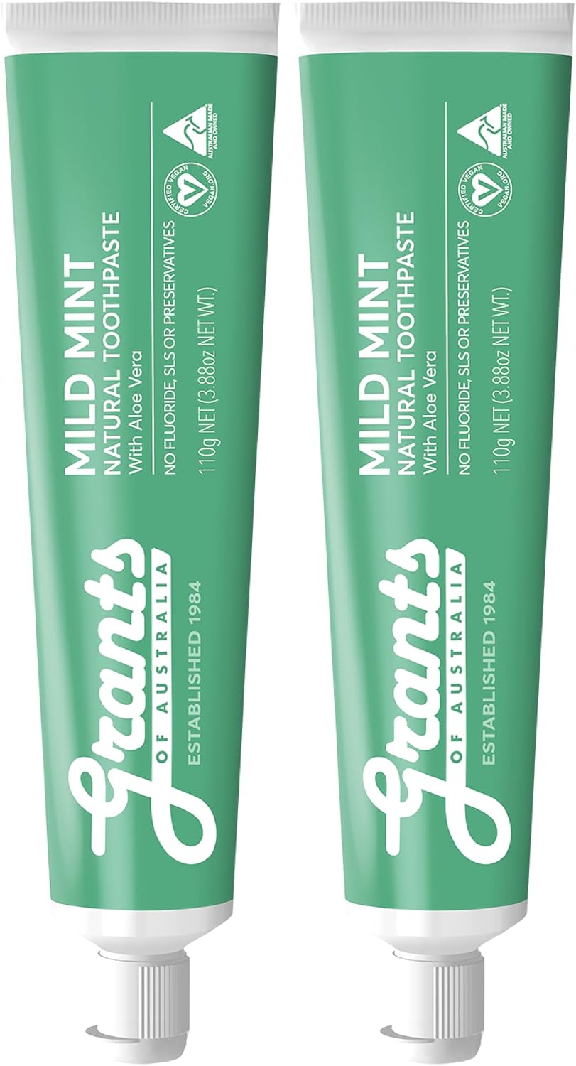 Grants Mild Mint Toothpaste, 110 g (Pack of 2) : Amazon.com.au: Beauty