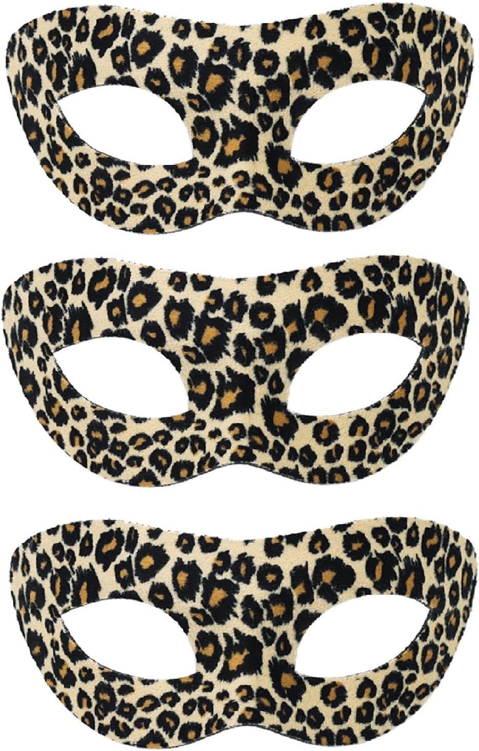 MEISH 3 Pieces Masquerade Masks Leopard Masks Carnival Masks for ...