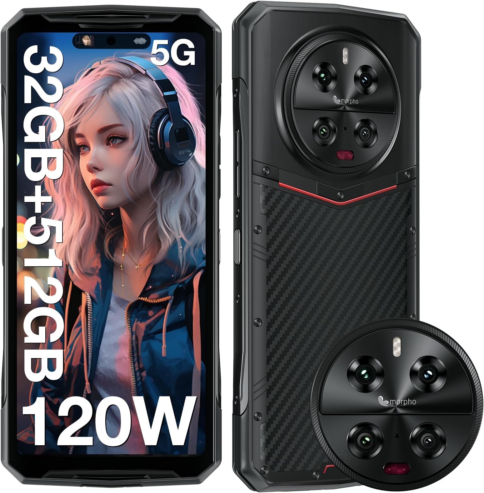 Amazon.com: DOOGEE DK10 5G Rugged Mobile Phone 32GB + 512GB, Unlocked ...