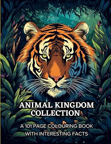 Animal Kingdom Collection: A 101 Page Colouring Book With Facts : Robin ...