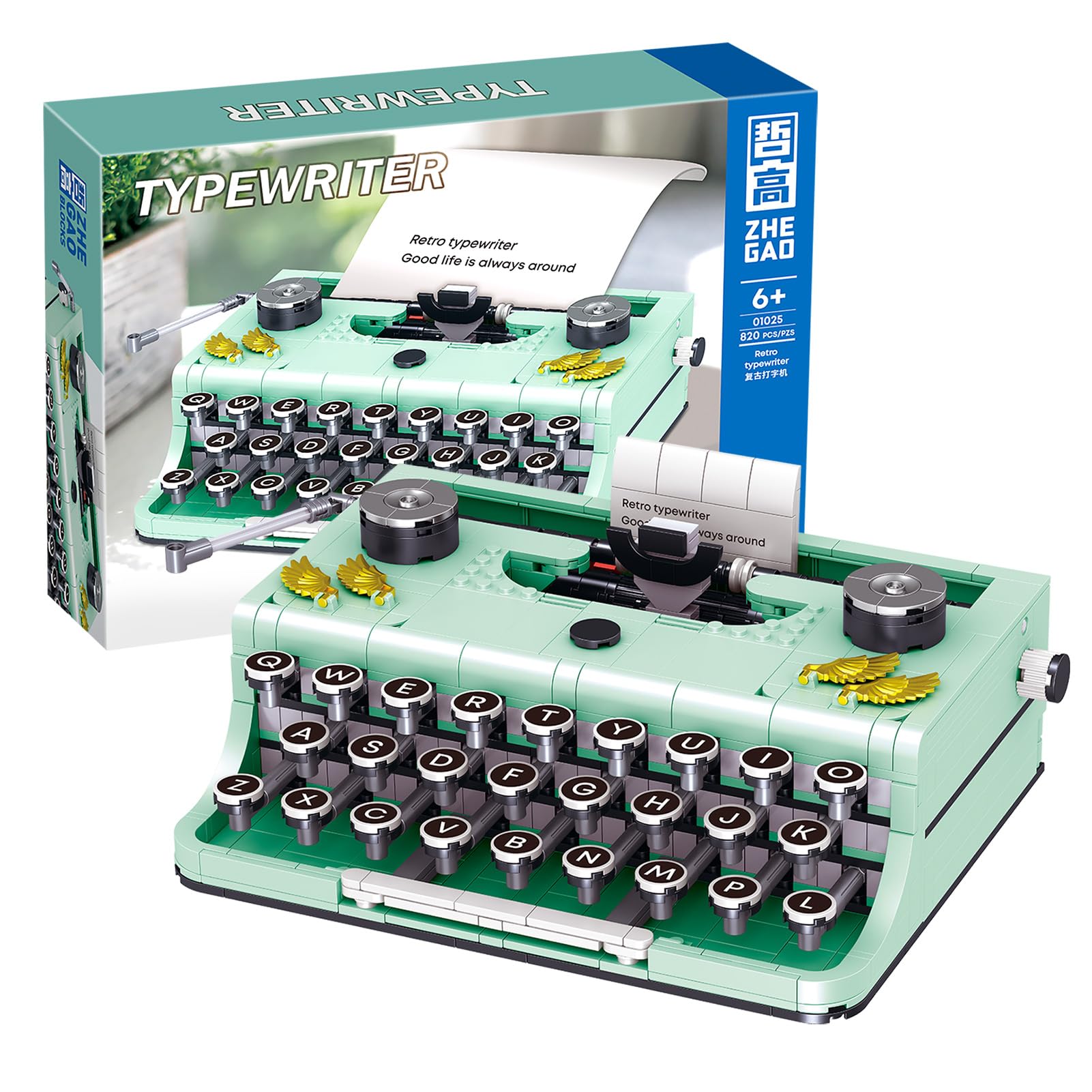 Amazon.com: XIU Ideas Retro Typewriter Building Blocks Set,Typewriter ...