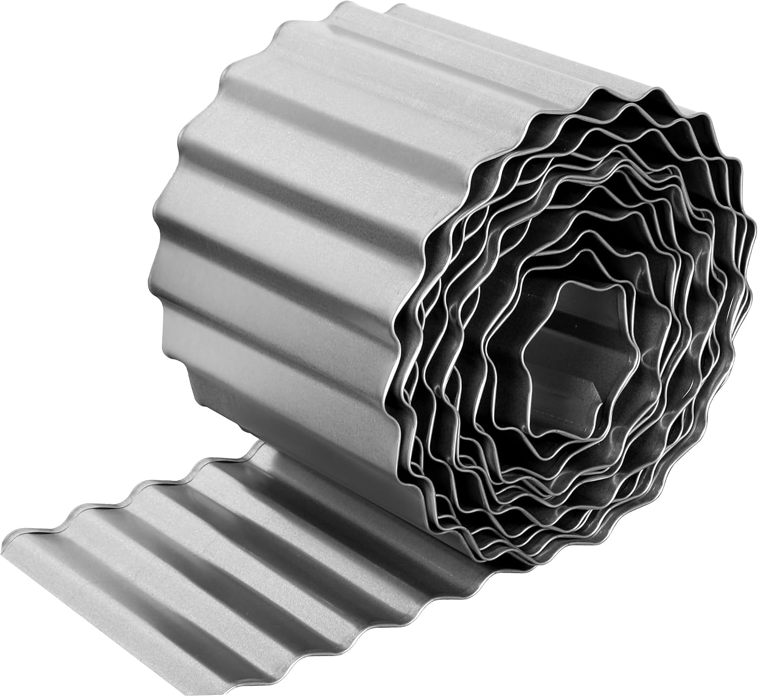 KOL 20FT Wide-Corrugated Galvanized Steel Garden Edging - 6’’ H ...