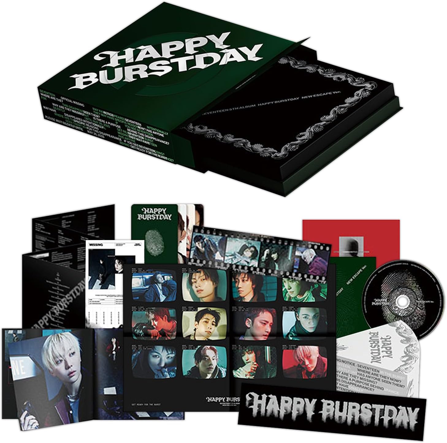 SEVENTEEN - 5th Album [HAPPY BURSTDAY] (NEW ESCAPE Ver.) Outbox ...