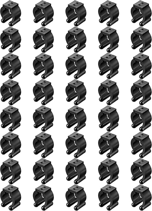 Amazon.com: Mayitr 20 Pcs Fishing Pole Rod Holder Clips Rubber Black ...