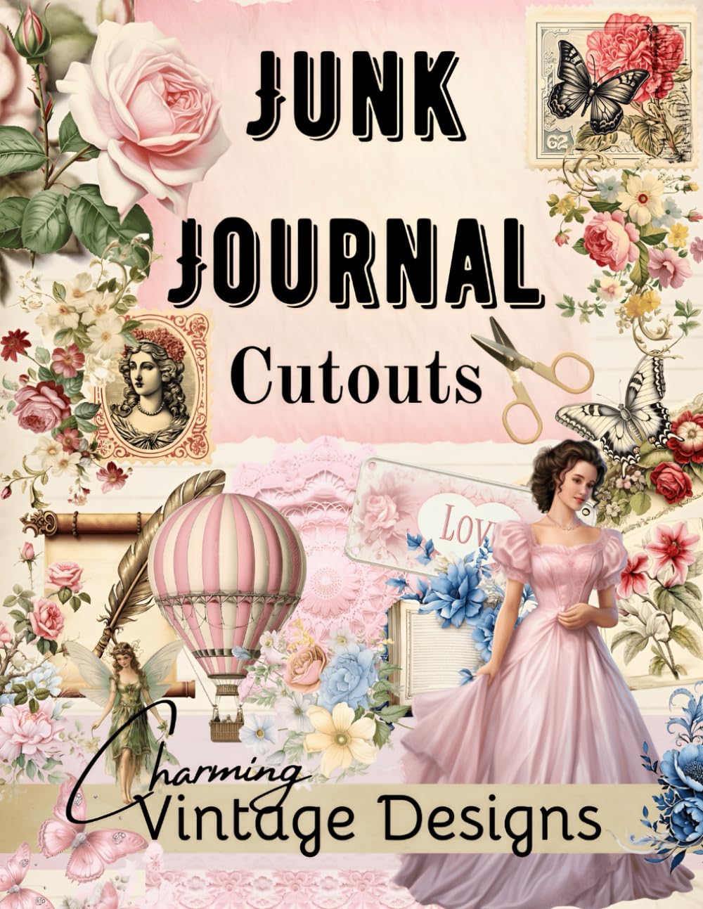 Junk Journal Cutouts Book with Charming Vintage Designs: High Quality ...